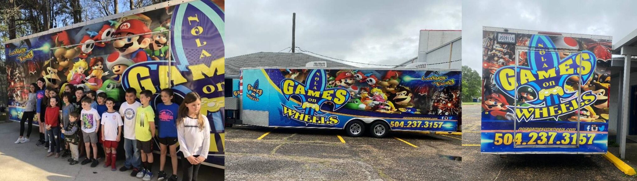 Video game truck, game bus parties in New Orleans, Louisiana