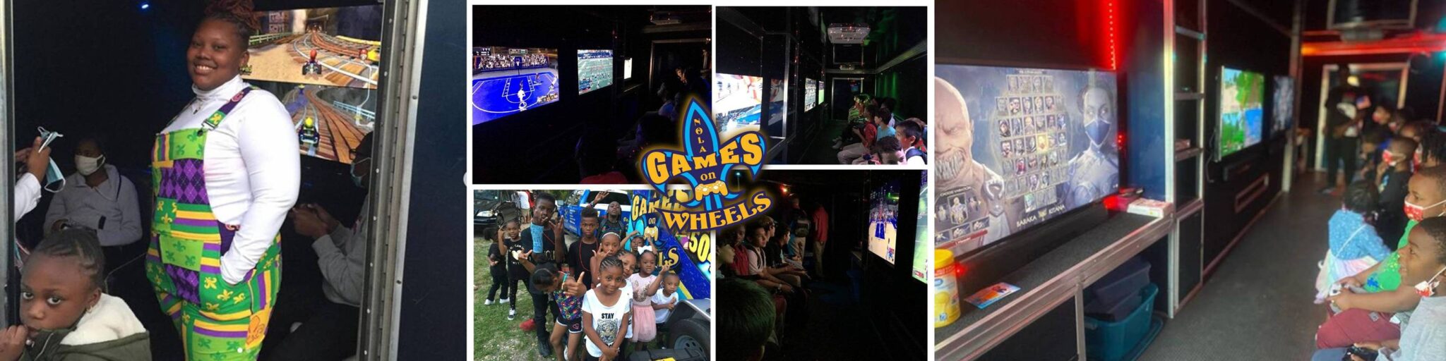 Video game truck, game bus parties in New Orleans, Louisiana